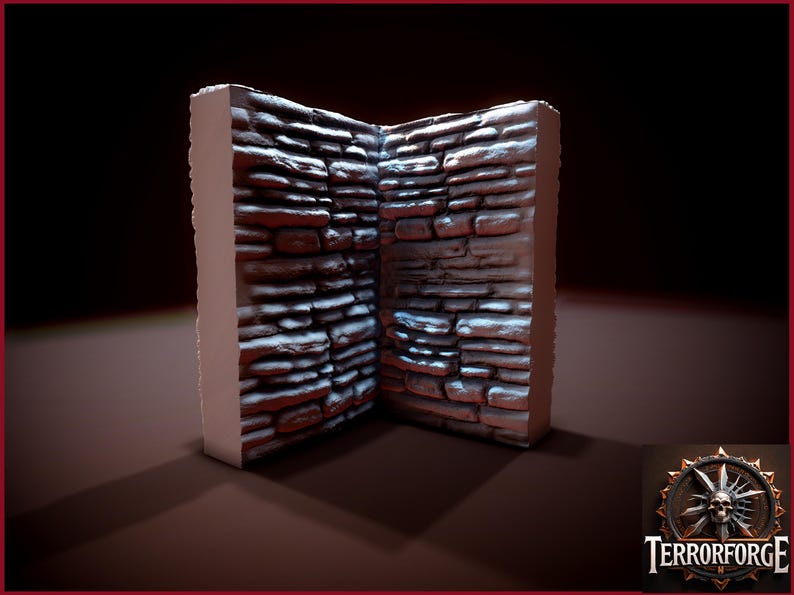 Style 3 6-piece Dnd Wall Set STL Print File 3D Printing Dnd Accessories ...