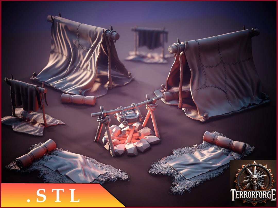 Dnd Camping Bundle | STL Print File | 3D Printing | Rpg-tabletop | Camp ...