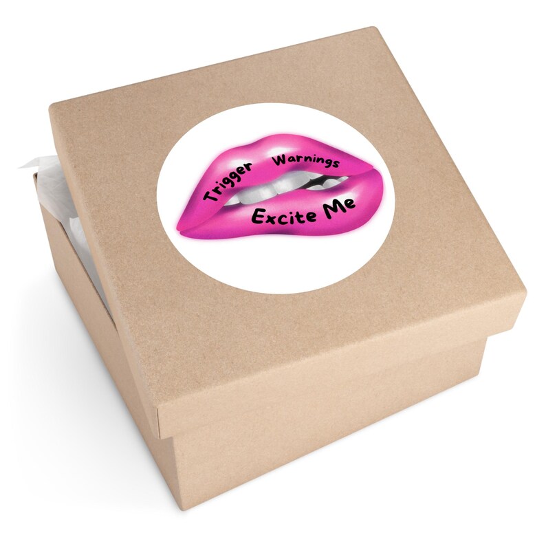 Trigger Warning Round Stickers, Indoor\outdoor - Etsy