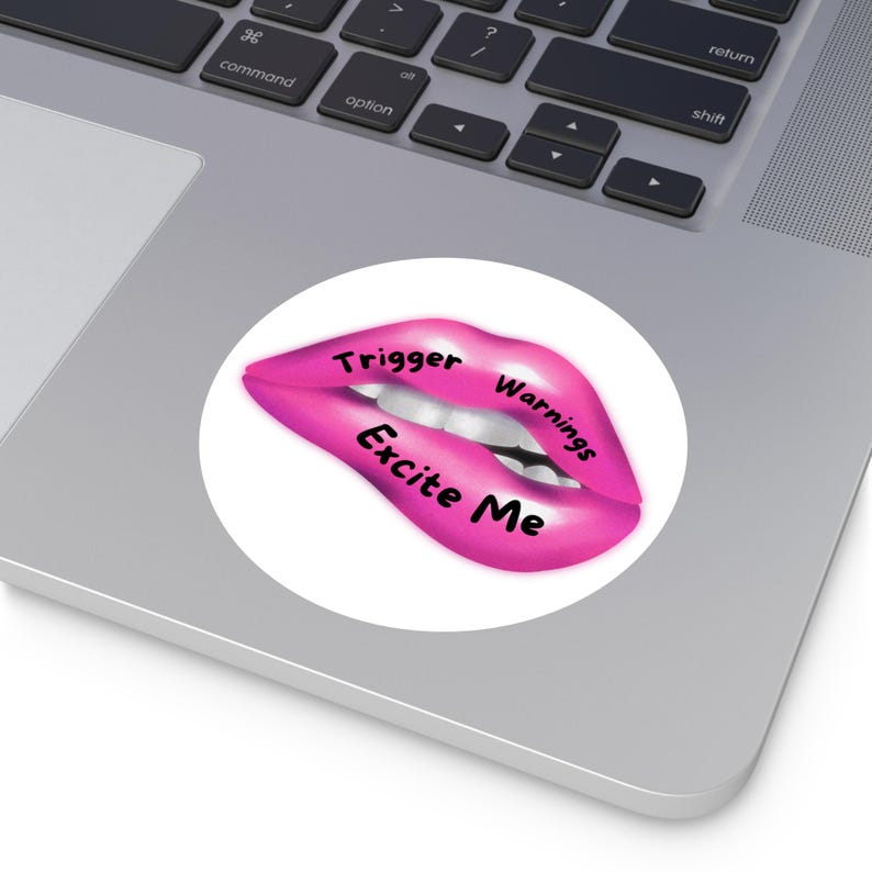 Trigger Warning Round Stickers, Indoor\outdoor - Etsy