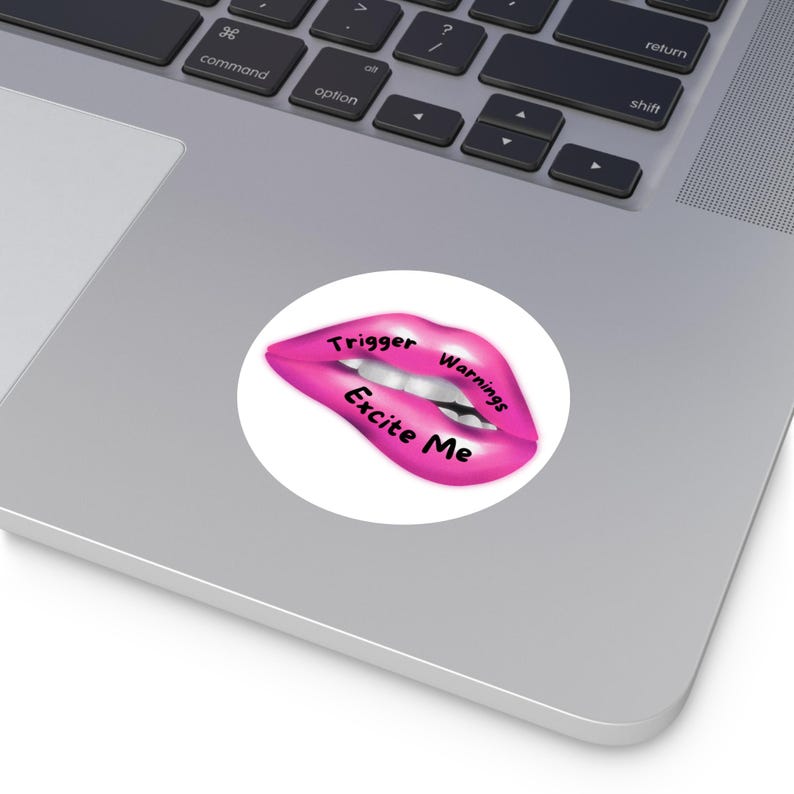 Trigger Warning Round Stickers, Indoor\outdoor - Etsy