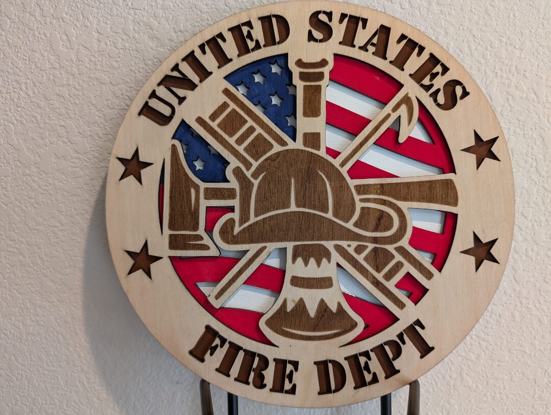 Wooden Fire Department Wall/ Table Top Decor - Etsy