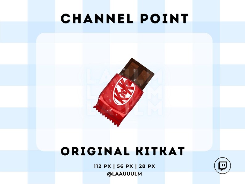 Twitch Channel Point Original Kitkat - Etsy