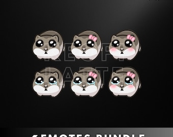 Sad Hamster - 6 EMOTES BUNDLE - Twitch & Discord - Etsy