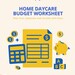 Home Daycare Budget Worksheet – Printable Monthly Expense & Income ...
