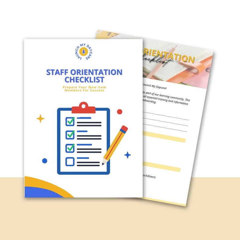 Staff Orientation Checklist – Printable New Hire Training Guide for ...