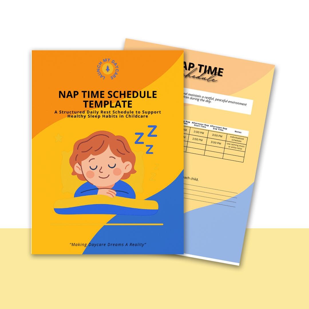 Nap Time Schedule Template – Printable Rest Routine Chart for Daycare ...