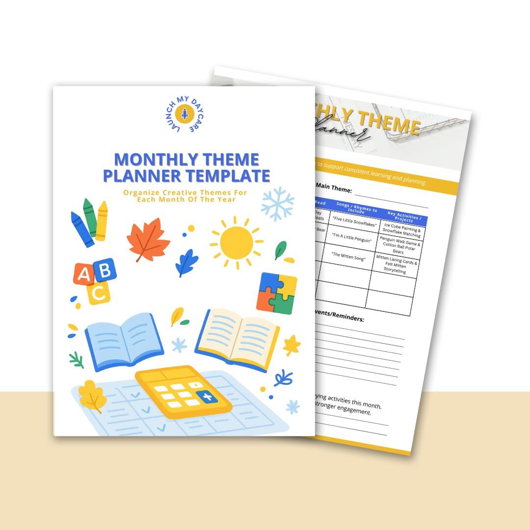 Monthly Theme Planner – Printable Curriculum Organizer for Daycare ...