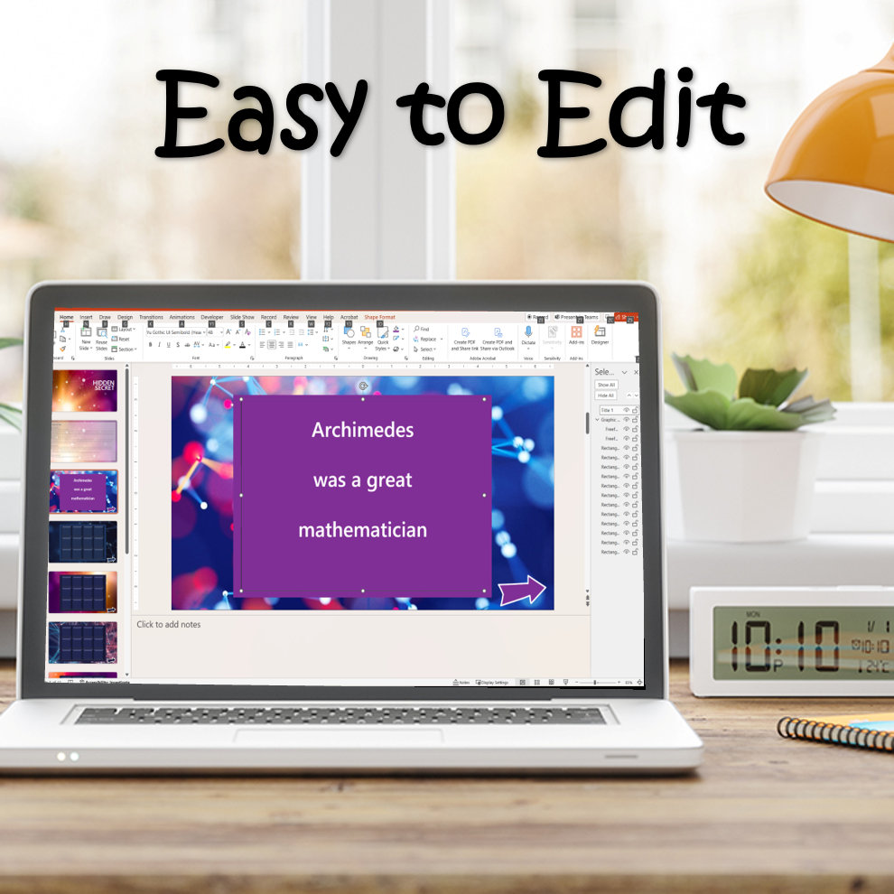 12 Question Hidden Tile PPT Template: Hidden Secret - Etsy