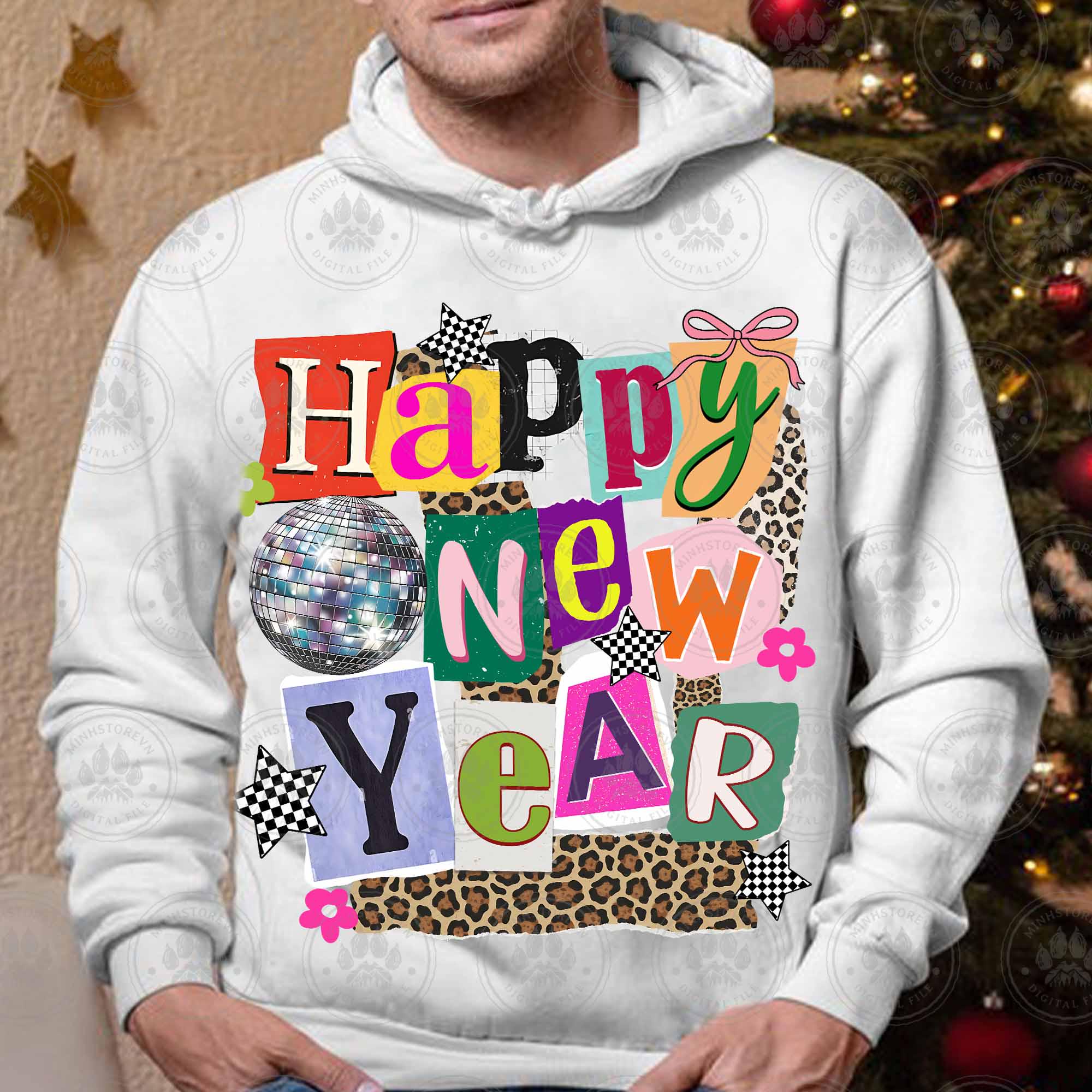 Preppy Happy New Year Y2K Collage PNG, Retro Y2K 2026 Shirt Design ...