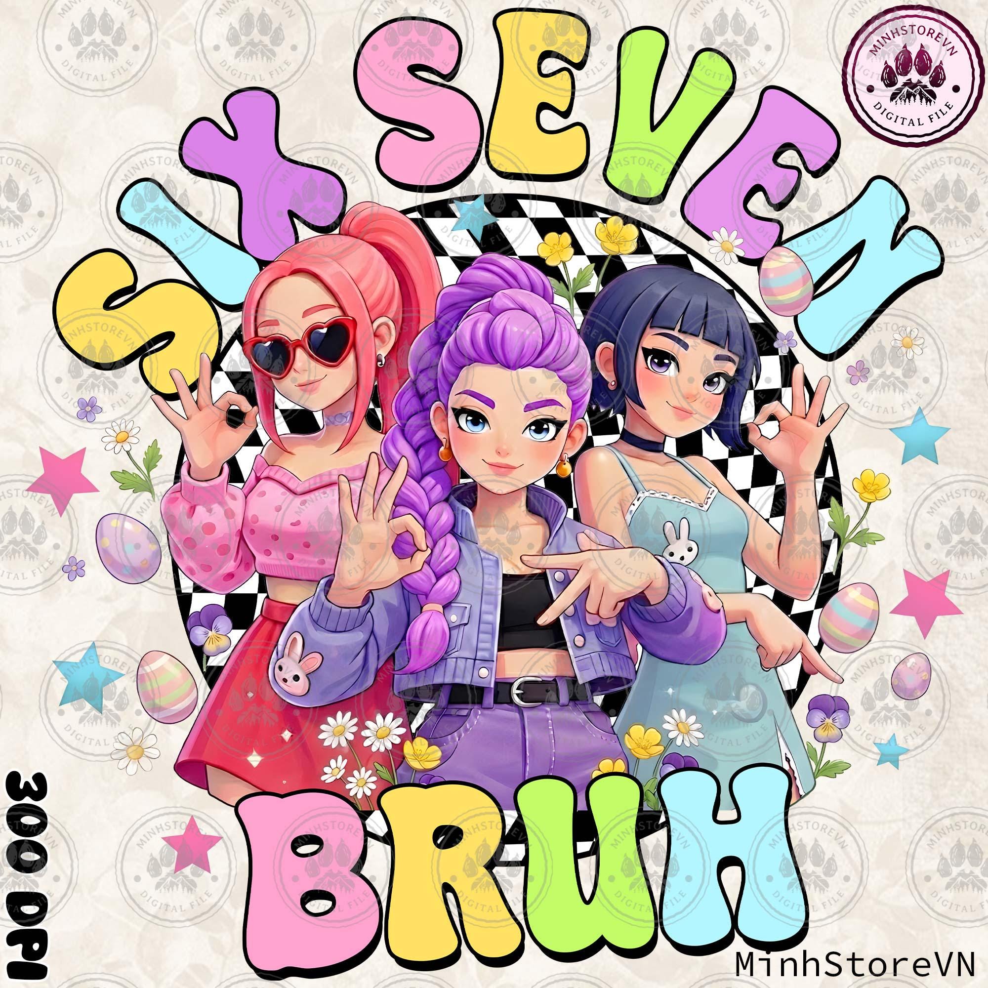 Happy Easter 67 Bruh K-pop Png, Kpop Bunny Png, Kpop Easter Gift, Girl ...
