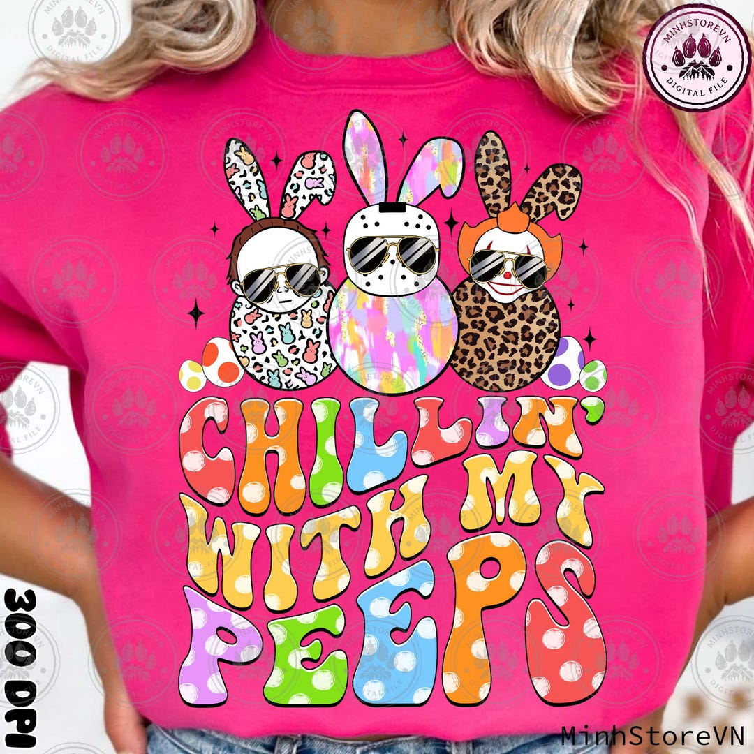 Easter Horror Shirt Png, Cartoon Easter Horror Killer Png, Funny Easter ...