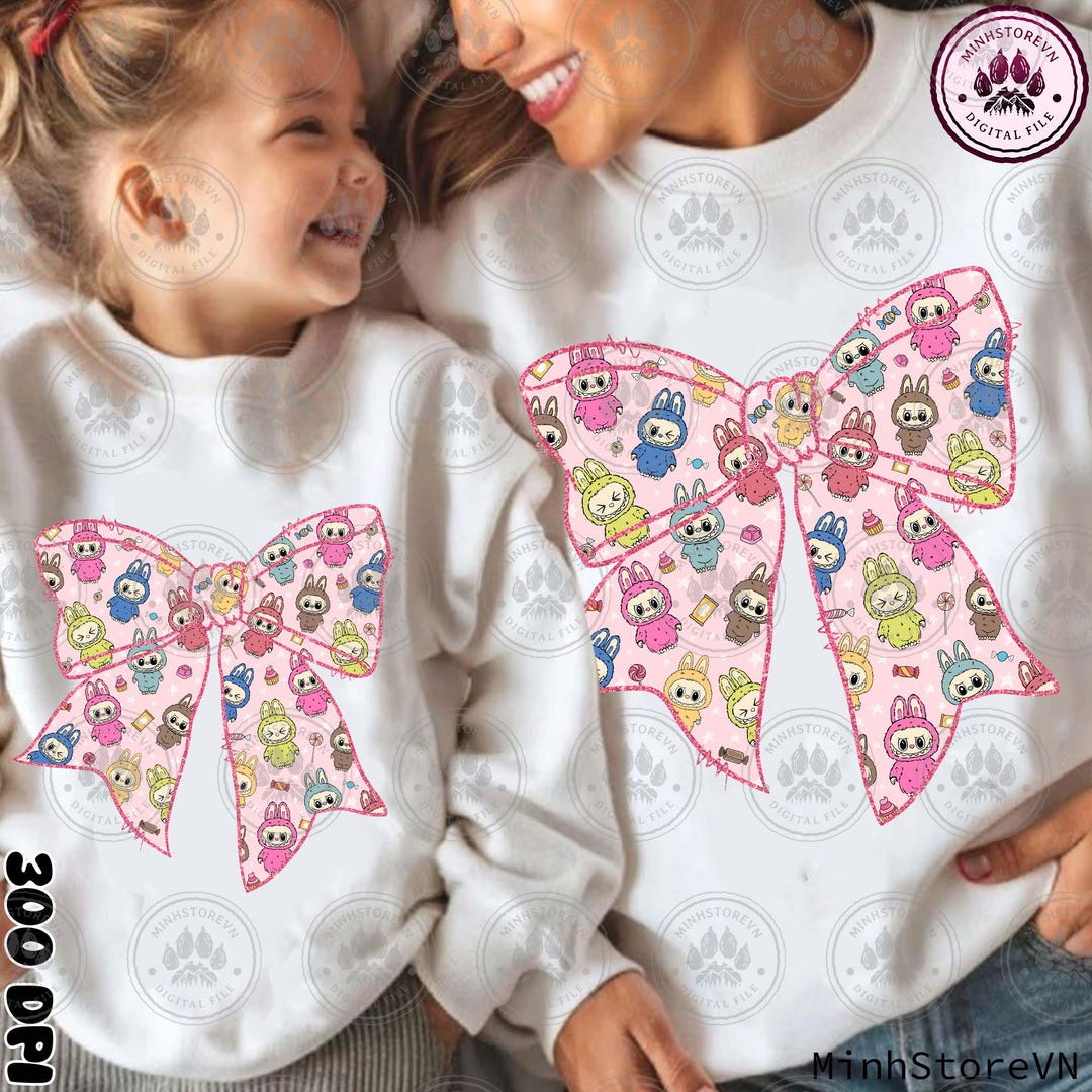 Monster Coquette Bow Doll for Kids Girls Png, Trending Pink Cartoon ...