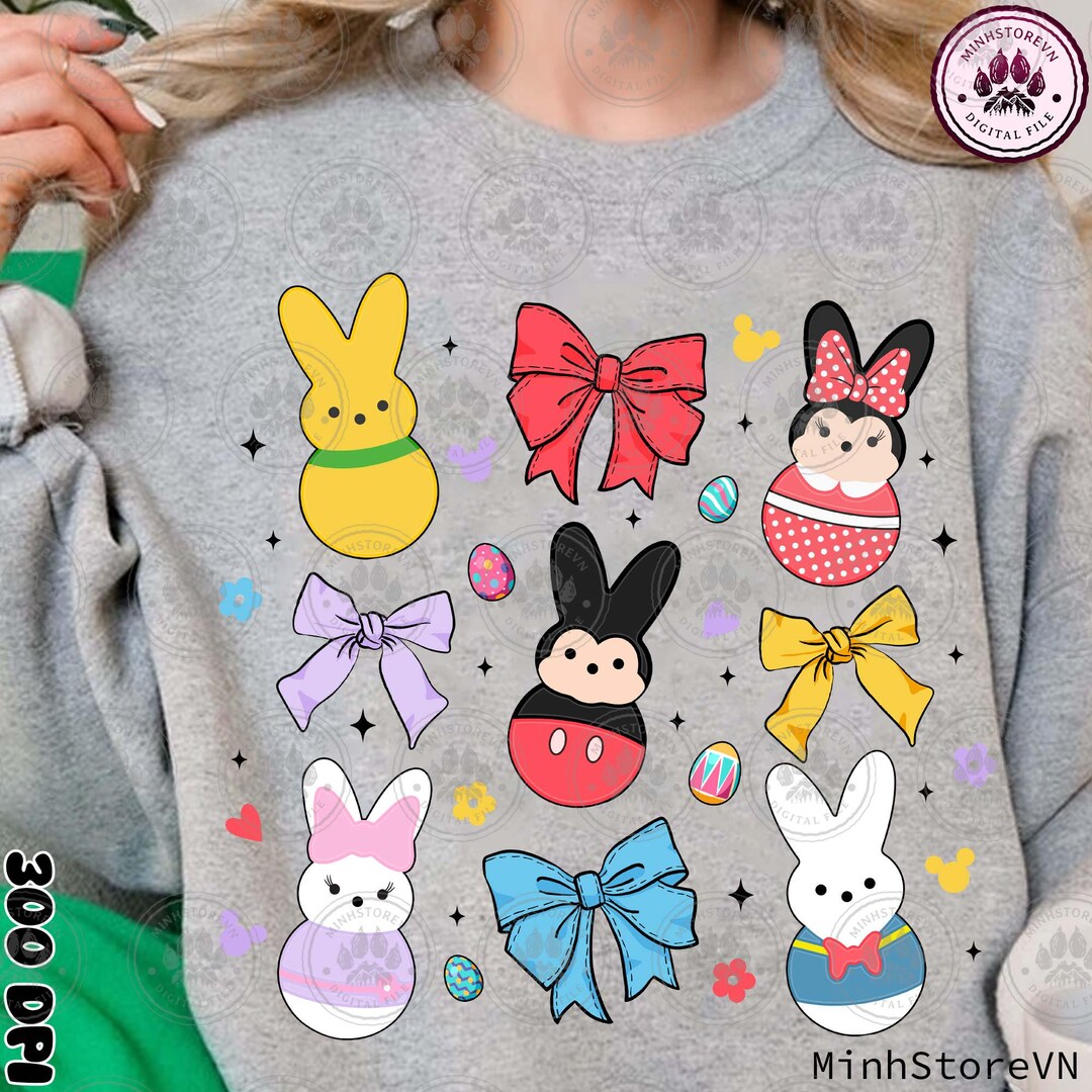 Chilling With My Peeps Png, Cartoon Easter Peeps Coquette Png, Funny ...