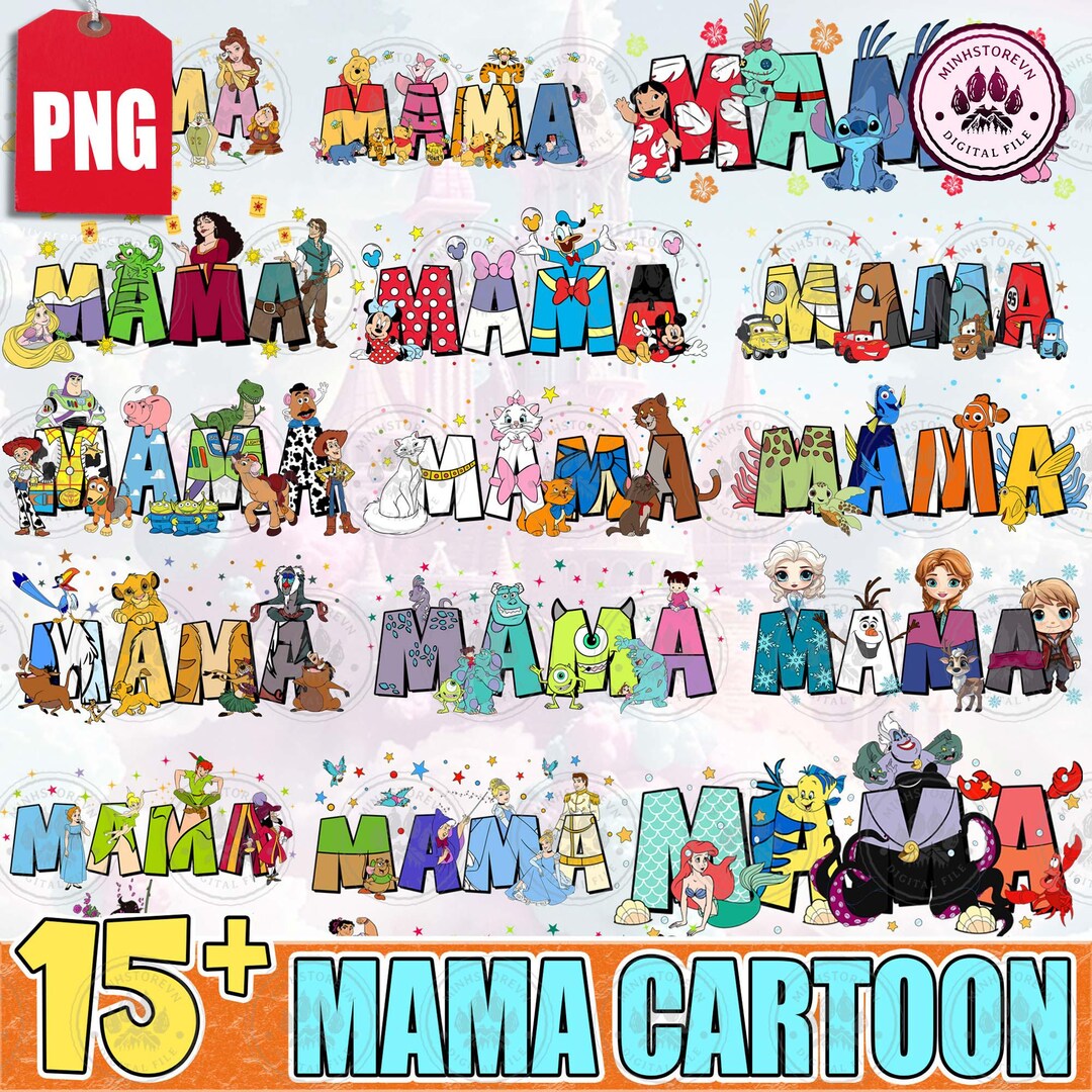 Bundle Mama Cartoon Movie Png , Cartoon Mother’s Day Png, Family ...