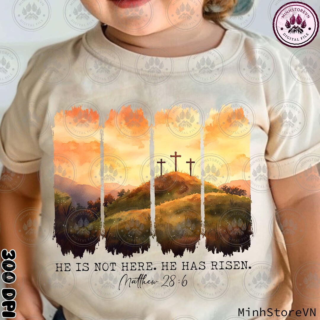 Easter Christian Png, He Has Risen Png, He is Not Here Png, Sunset ...