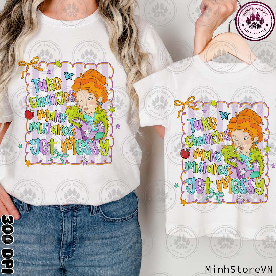 Teacher Preppy Designs Png, School Bus Png, Take Chances Make Mistake ...