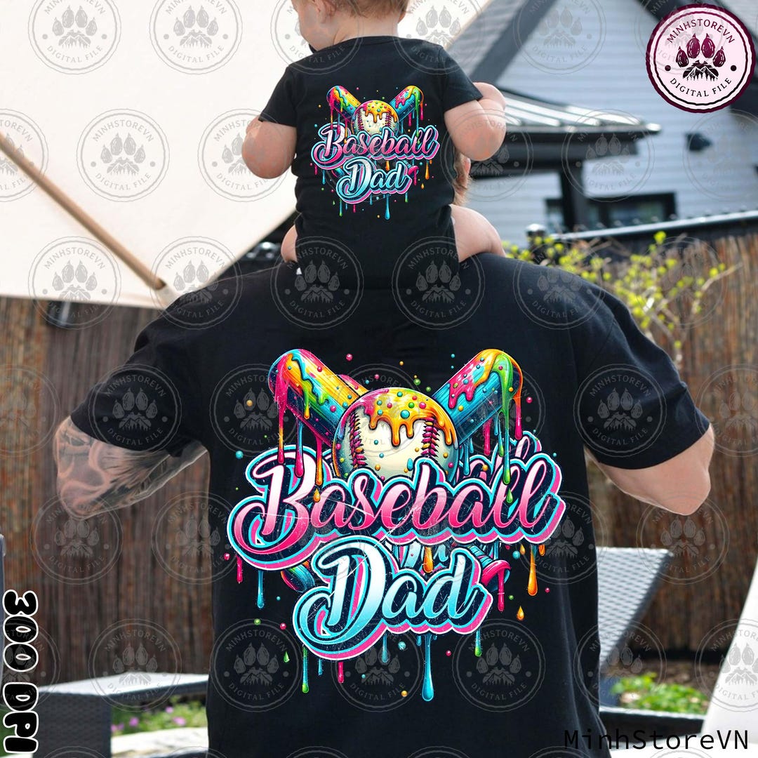 Sport Dad Png, Baseball Png, Retro Baseball Dad Shirt Design, Gift for ...