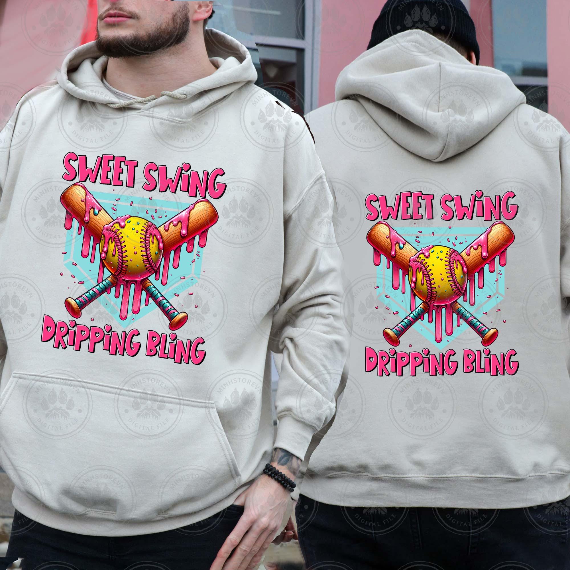 Softball Drip PNG, Respect the Drip Softball PNG, Ice Cream Drip ...