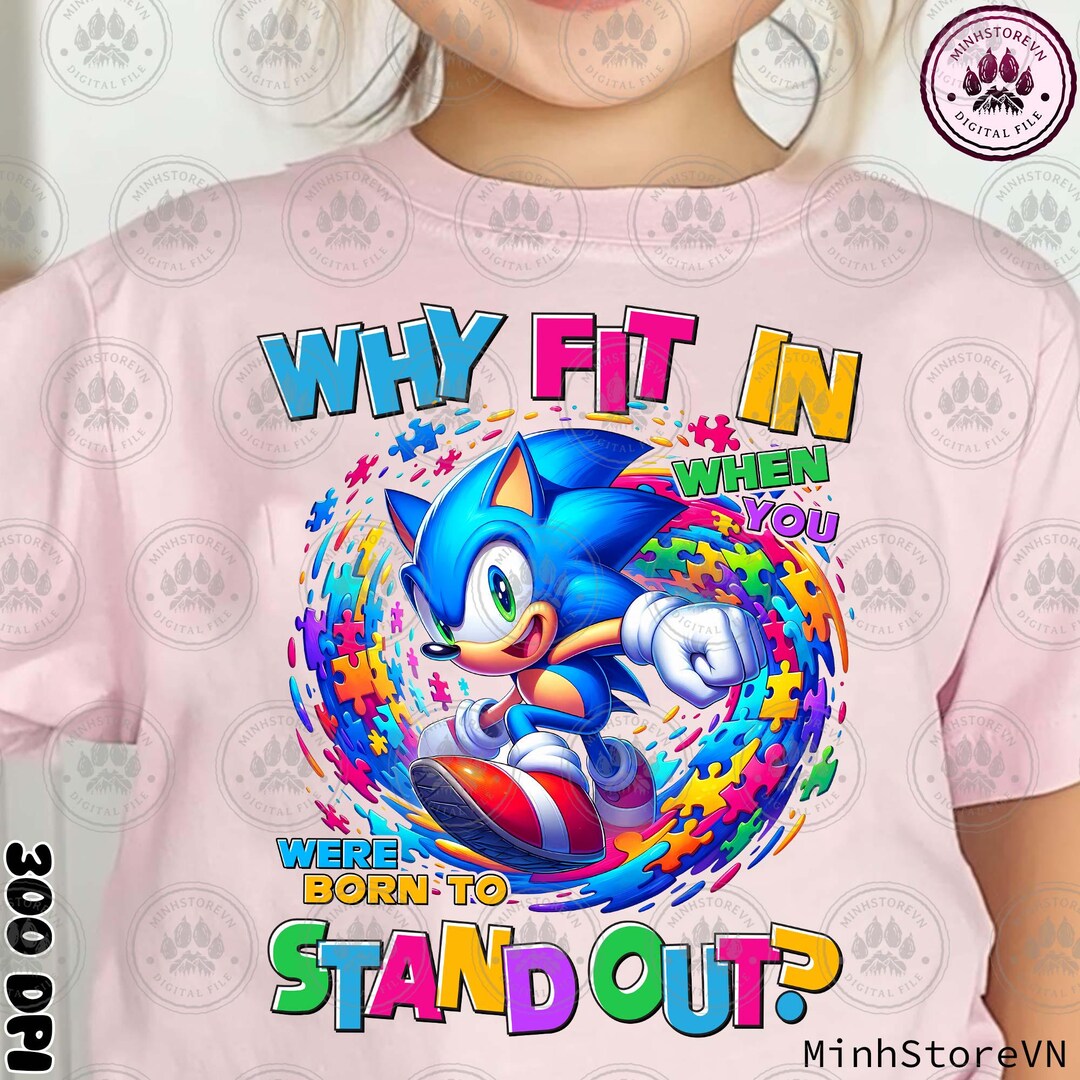 Cartoon Autism Awareness Png, Why Fit in When You Were Born to Stand ...