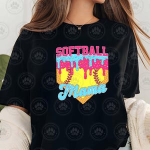 Softball Ice Cream Drip Png, Softball Waffle Mama Drip Png, Mama ...