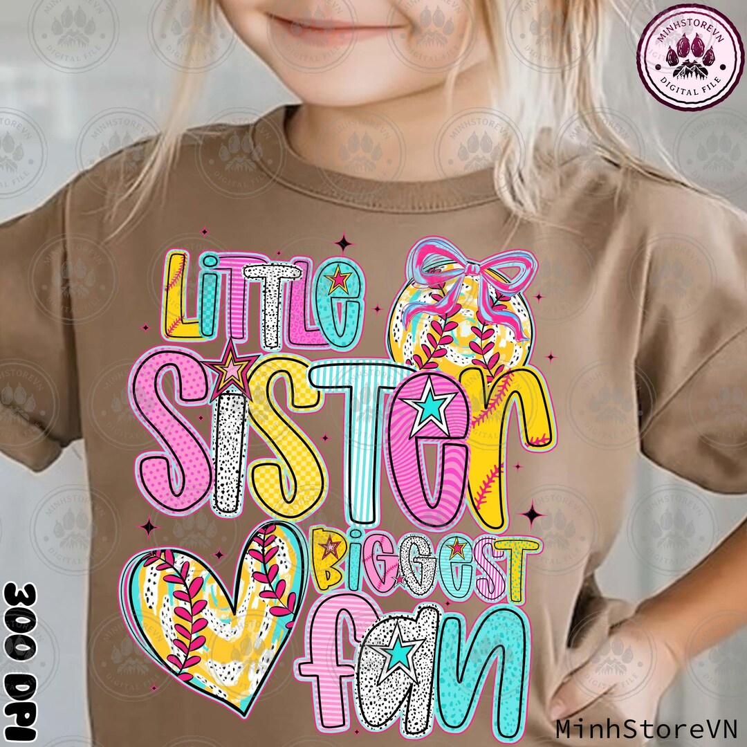 Softball Girl Fan Png, Girl Loves Softball Png Shirt, Softball Little ...