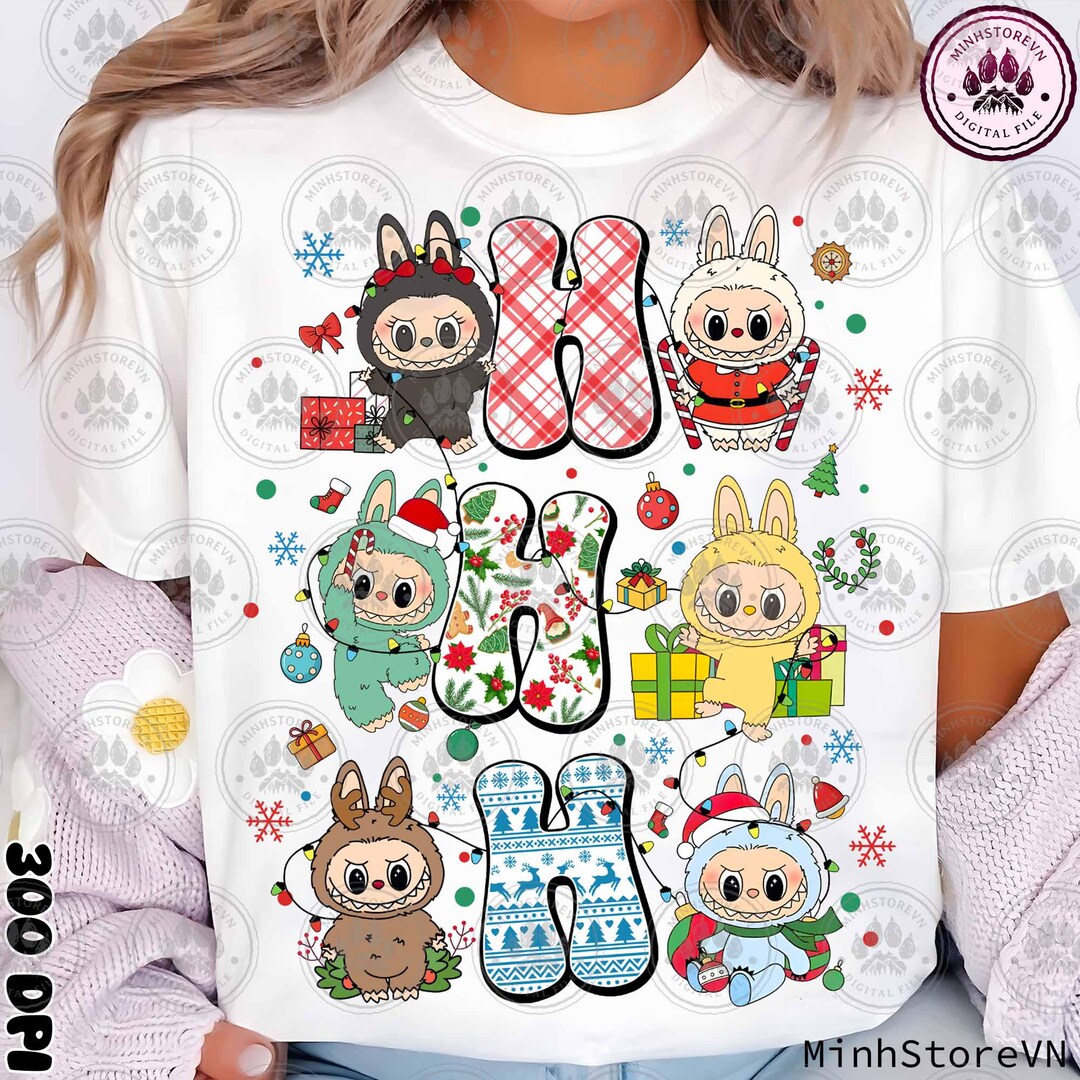 Merry Xmas Ho Ho Ho Doll Cartoon Png, Christmas Season Doll Monster ...