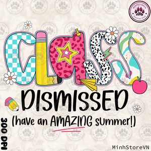 Summer Break Png, Class Dismissed PNG, Preppy Teacher Png, School ...