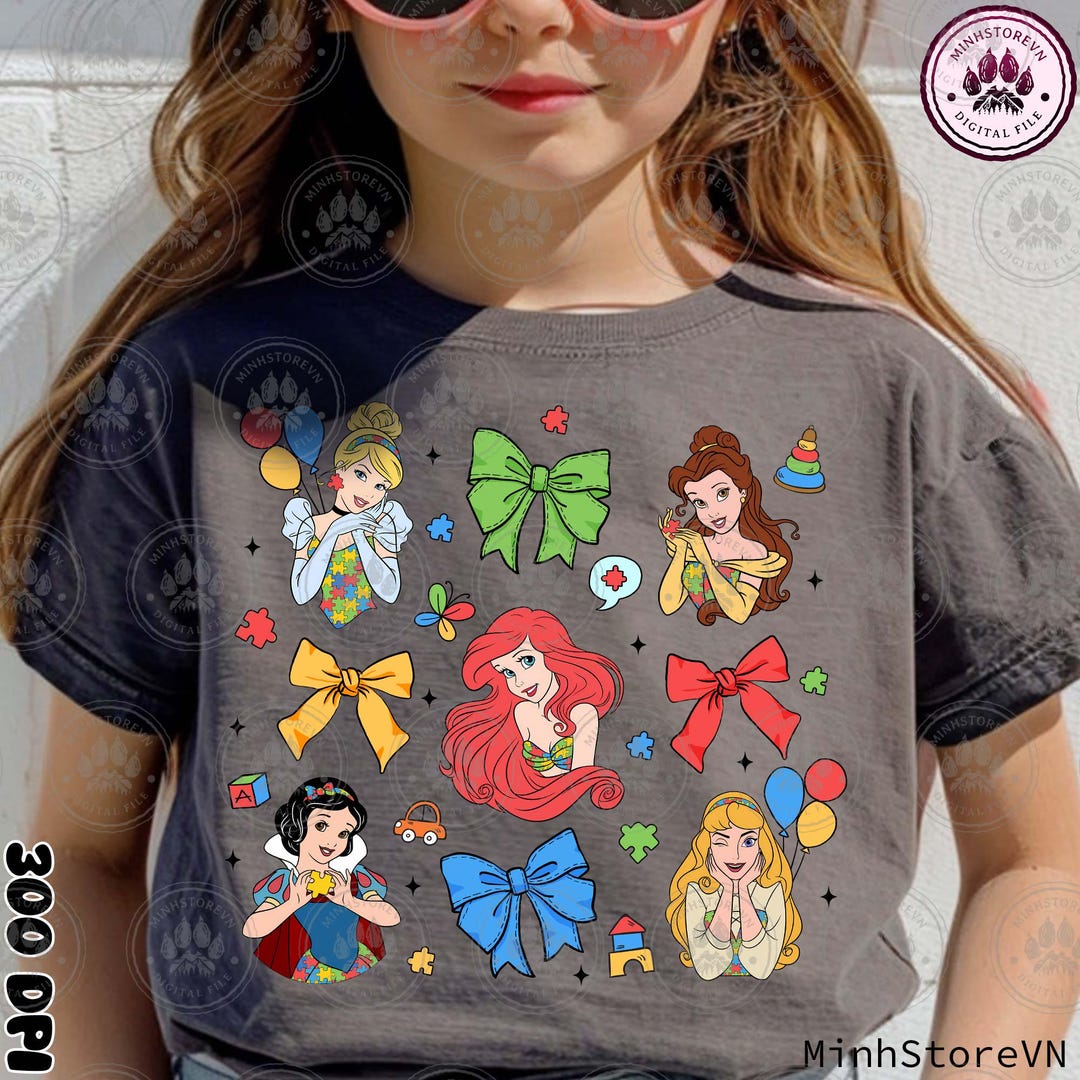 Autism Princess Png, Cartoon Princess Autism Png, Different is ...