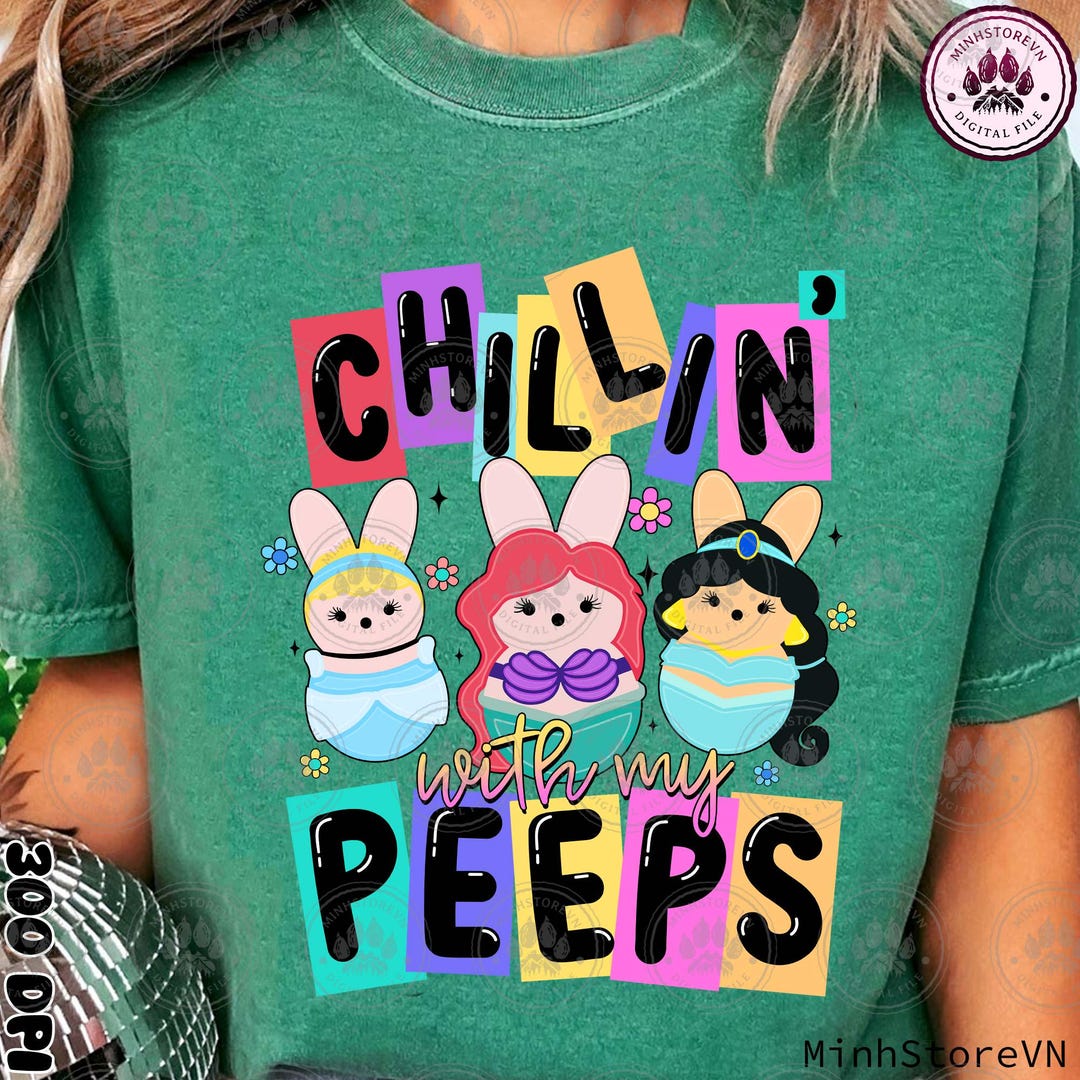Friend Peeps Png, Happy Easter Png, Easter Kids Shirt Png, Cartoon ...