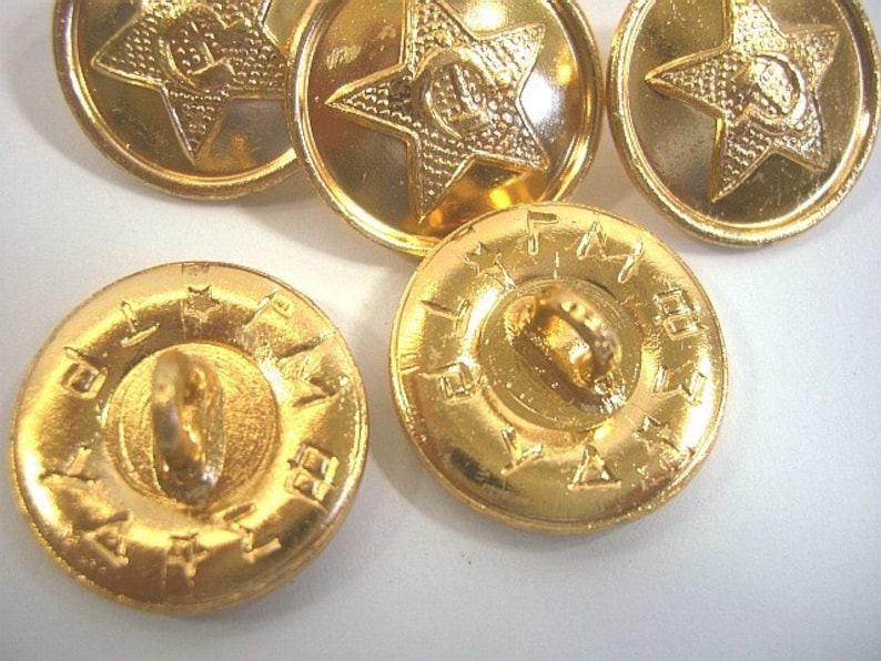 Russian Soviet Military Uniform Buttons with Shank Sickle | Etsy