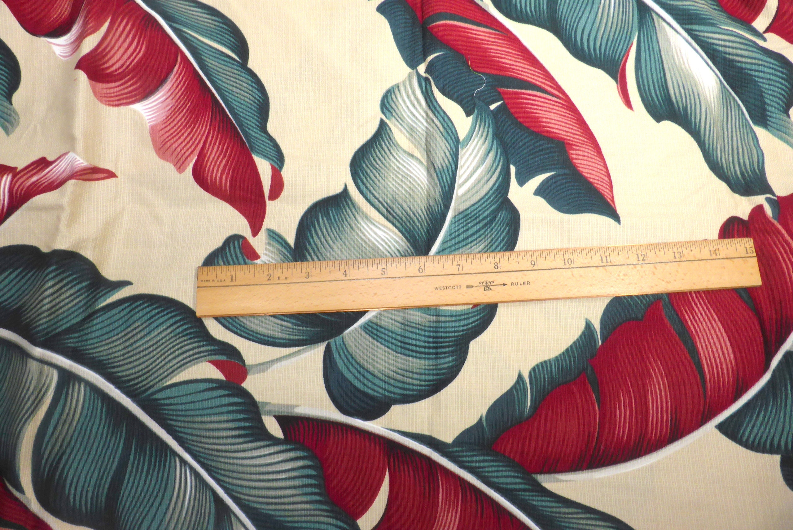 Trendtex Fabrics Hawaiian Tropical Foliage Tam Background | Etsy