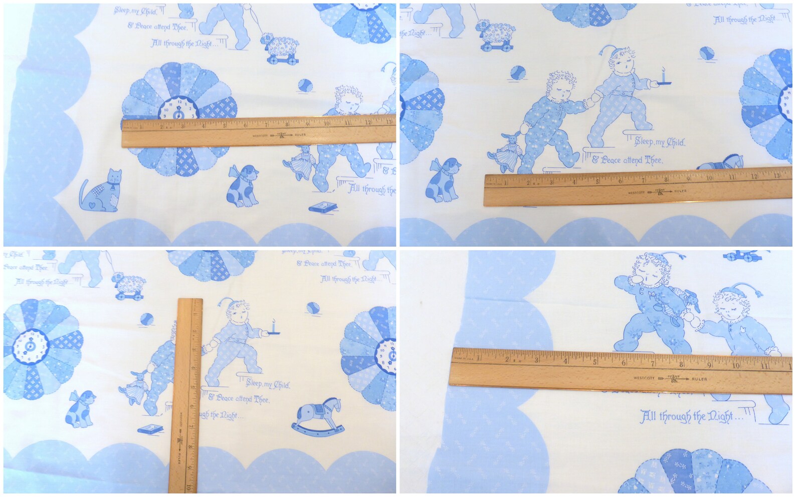 Vintage Springs Industries Baby Boy Infant Quilt Panel Blue - Etsy