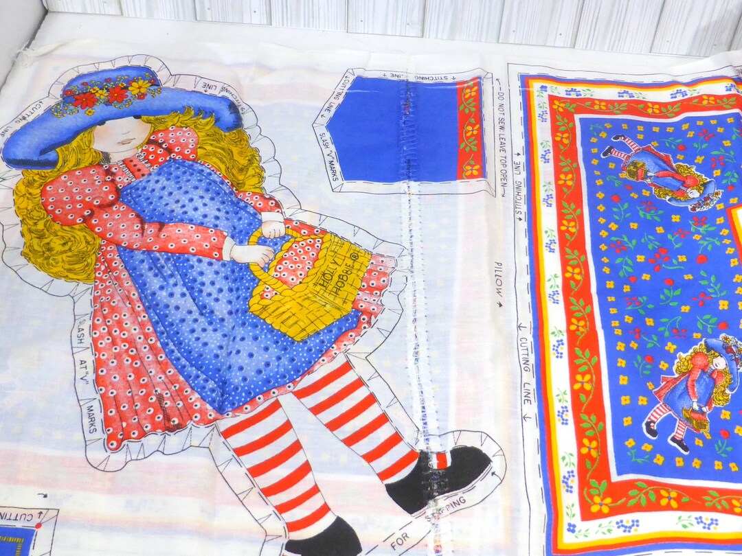 Vintage Holly Hobbie Panel Cut Out Doll Softie Pillow and - Etsy