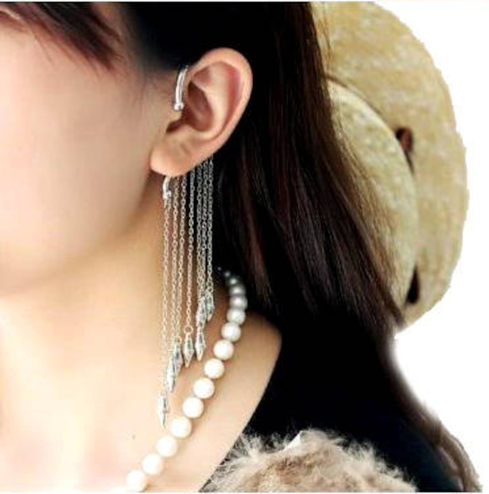 Gold Spike EAR Cuff-bohemian Ear Cuffs,gold Ear Jackets,ear Climbers ...