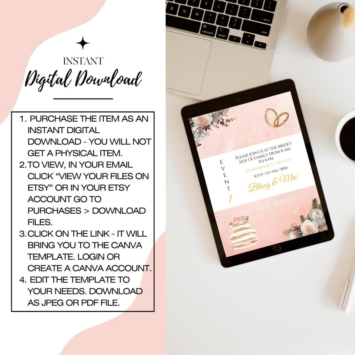 Hmong Wedding Invitation Template | Hmong Invitation Template ...