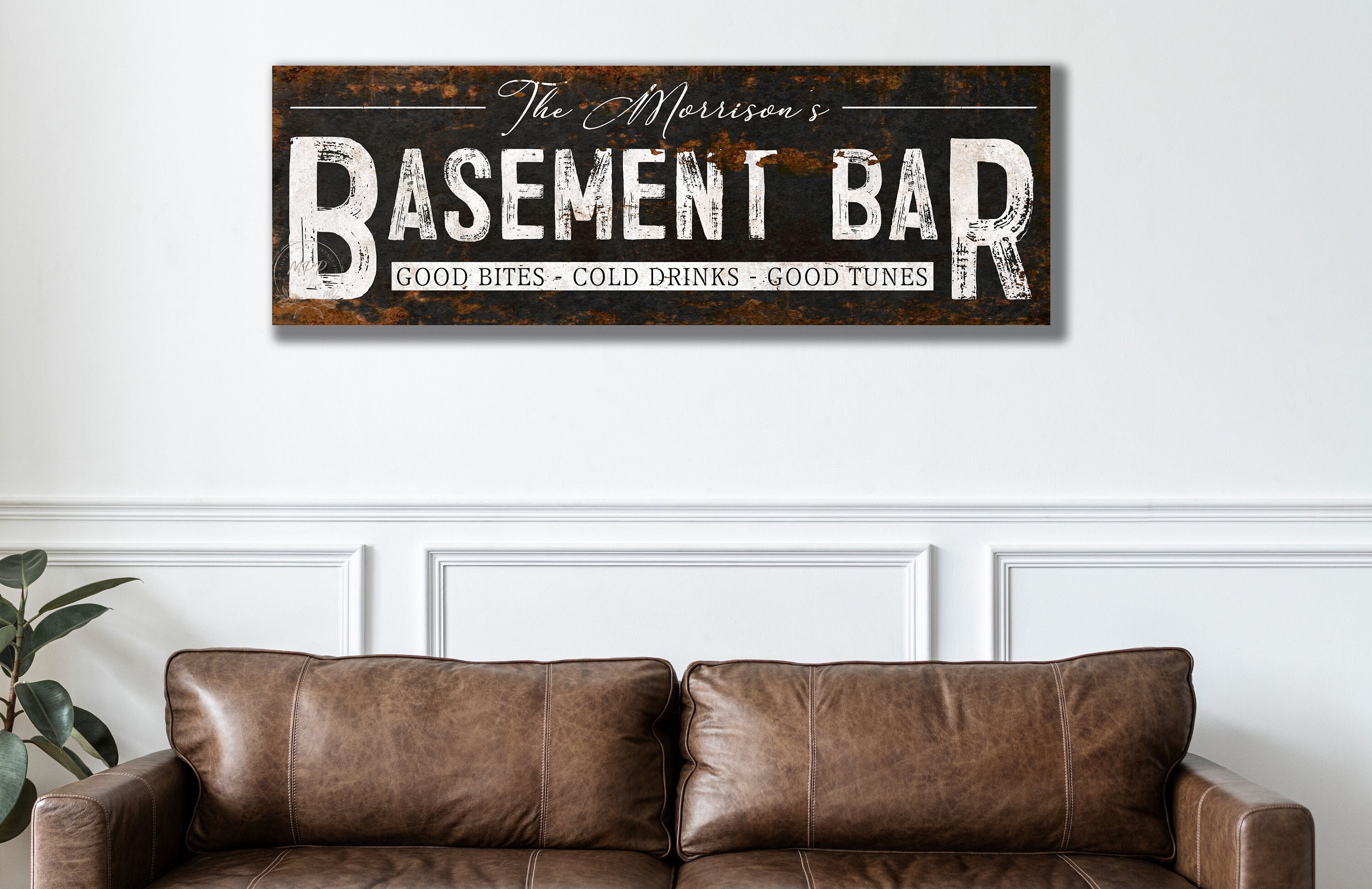 Basement Bar Sign Home Bar Wall Decor Custom Personalized - Etsy