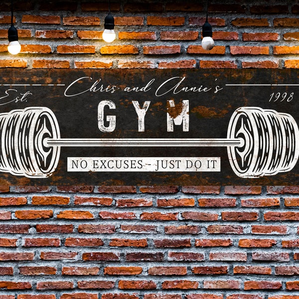 Home Gym Sign - Etsy