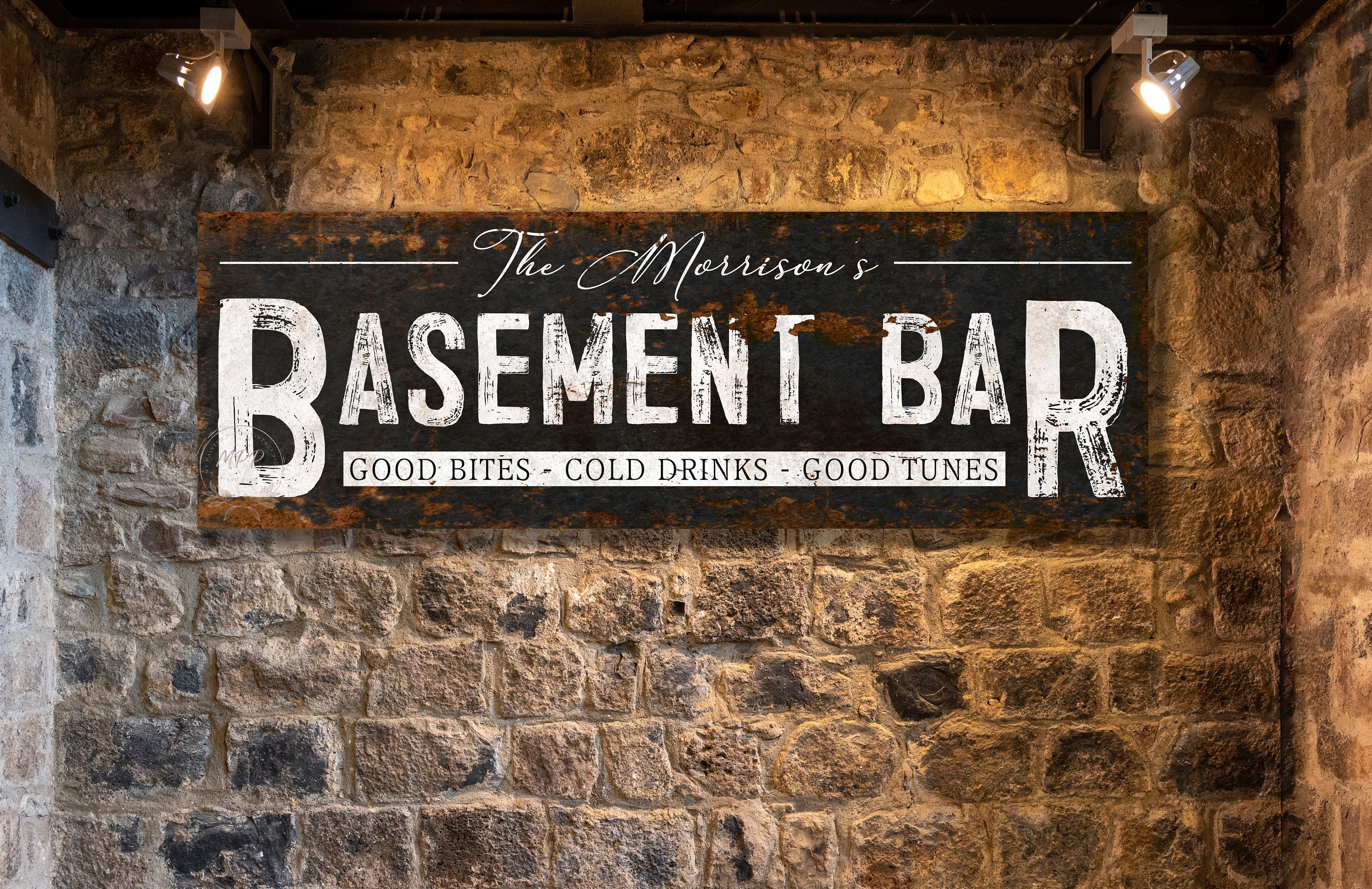 Basement Bar Sign Home Bar Wall Decor Custom Personalized - Etsy