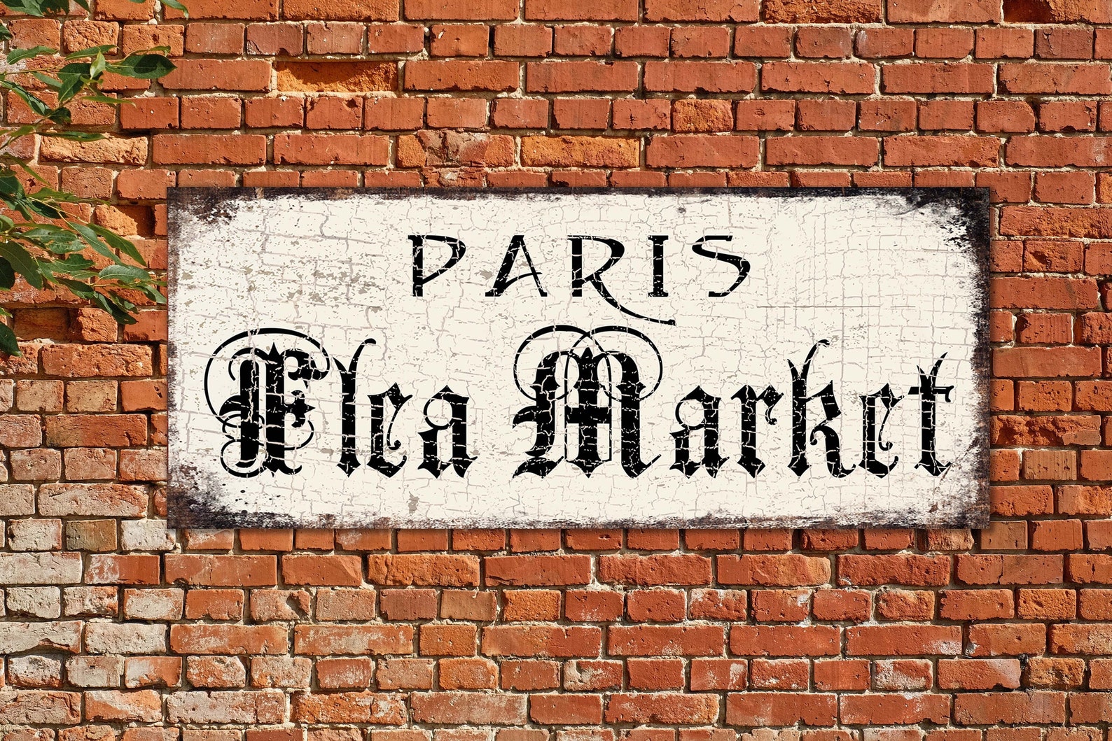 PARIS Wall Art France Country Market Sign Paris FLEA MARKET - Etsy