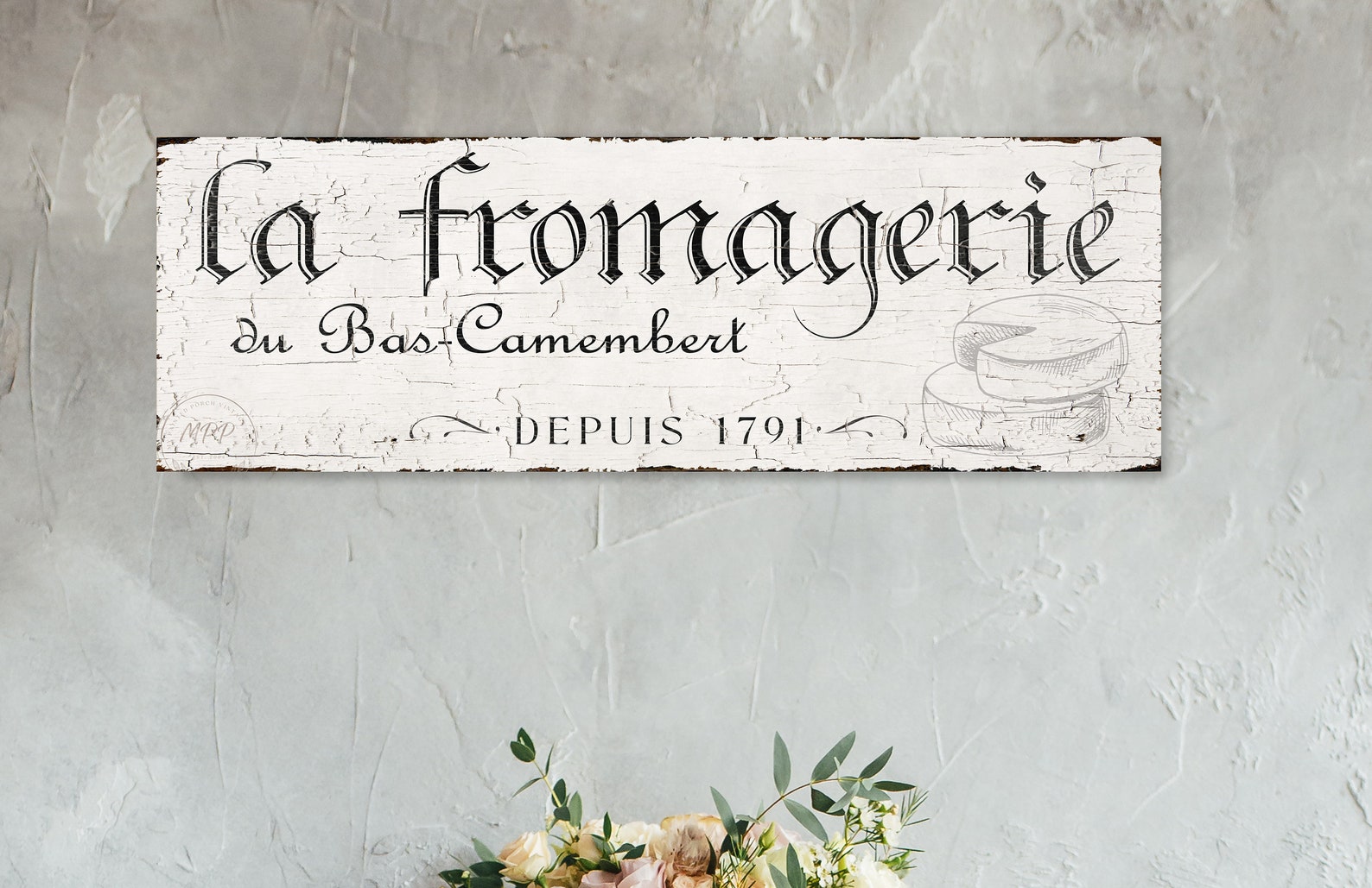 French Country Decor La Fromagerie Vintage Cheese Shop Sign French ...