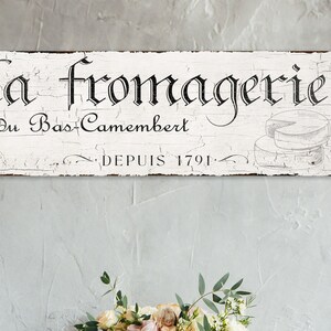 French Country Decor La Fromagerie Vintage Cheese Shop Sign French ...