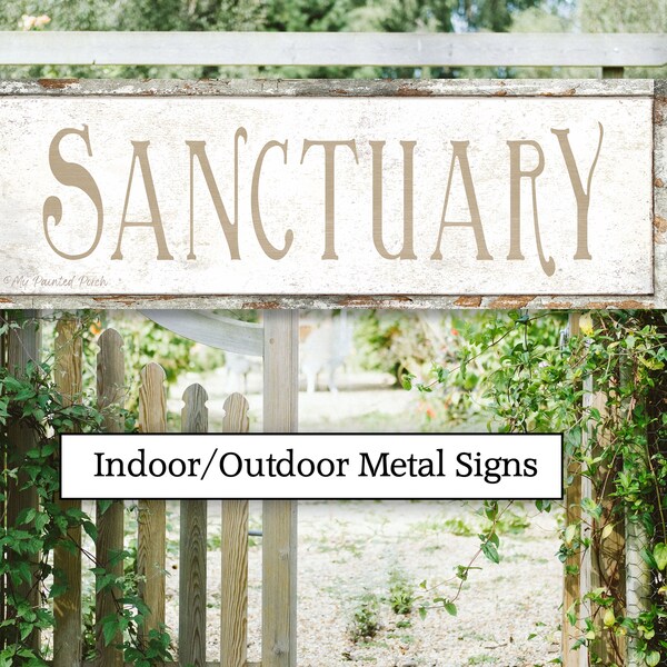 Sanctuary Sign - Etsy