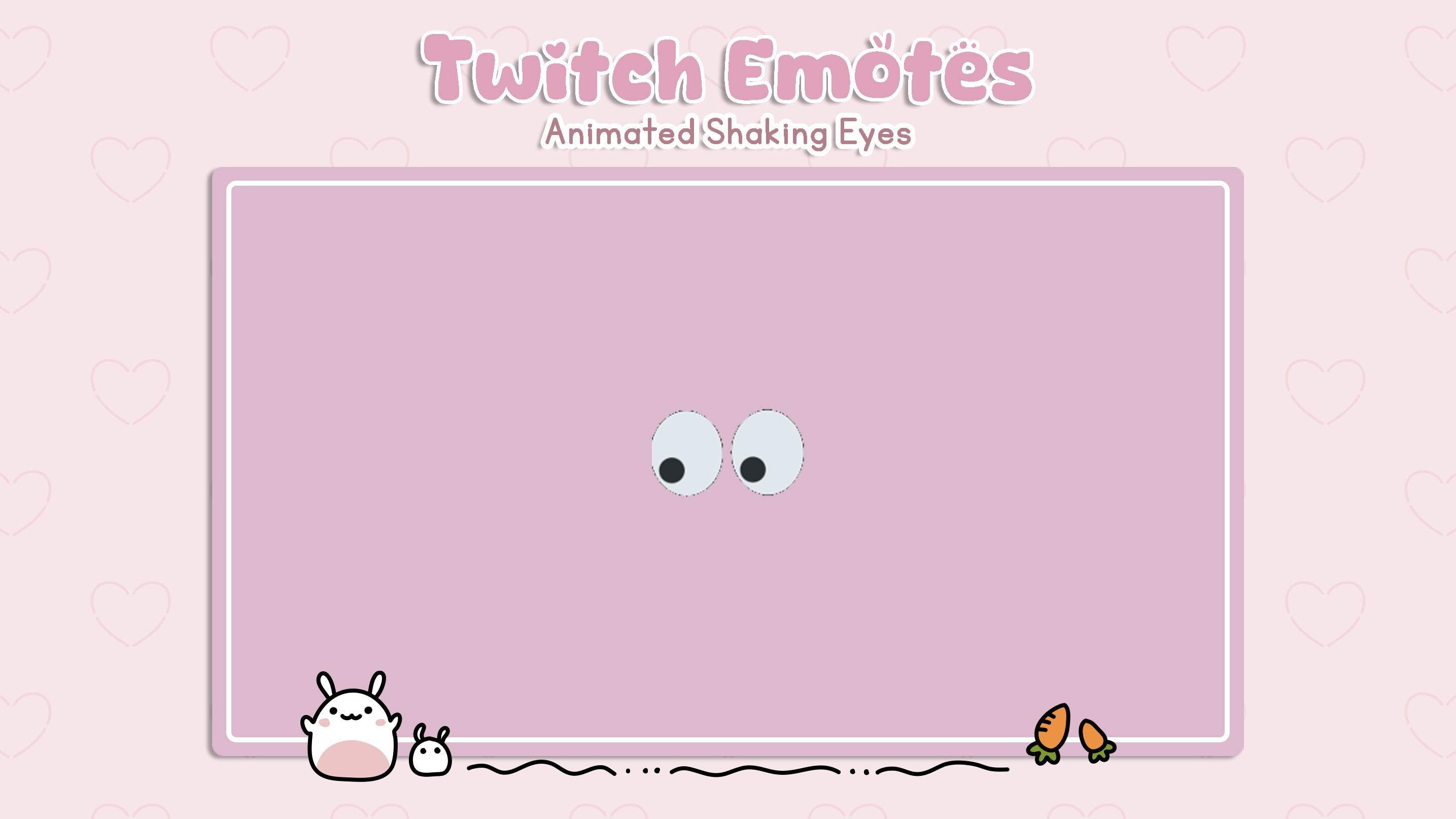 Funny Shaking Eyes Animated Emote - for Twitch, Discord, Youtube | Fear ...