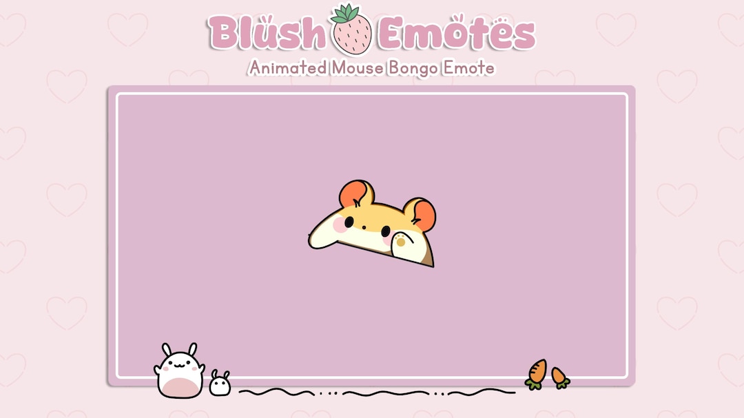 Animated Cute Mouse Bongo Emote - for Twitch, Discord, Youtube, Funny ...
