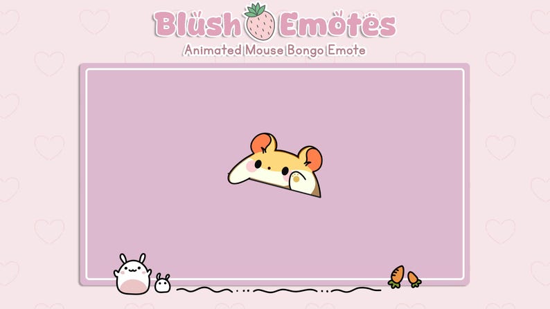 Animated Cute Mouse Bongo Emote - for Twitch, Discord, Youtube, Funny, Kawaii - Etsy