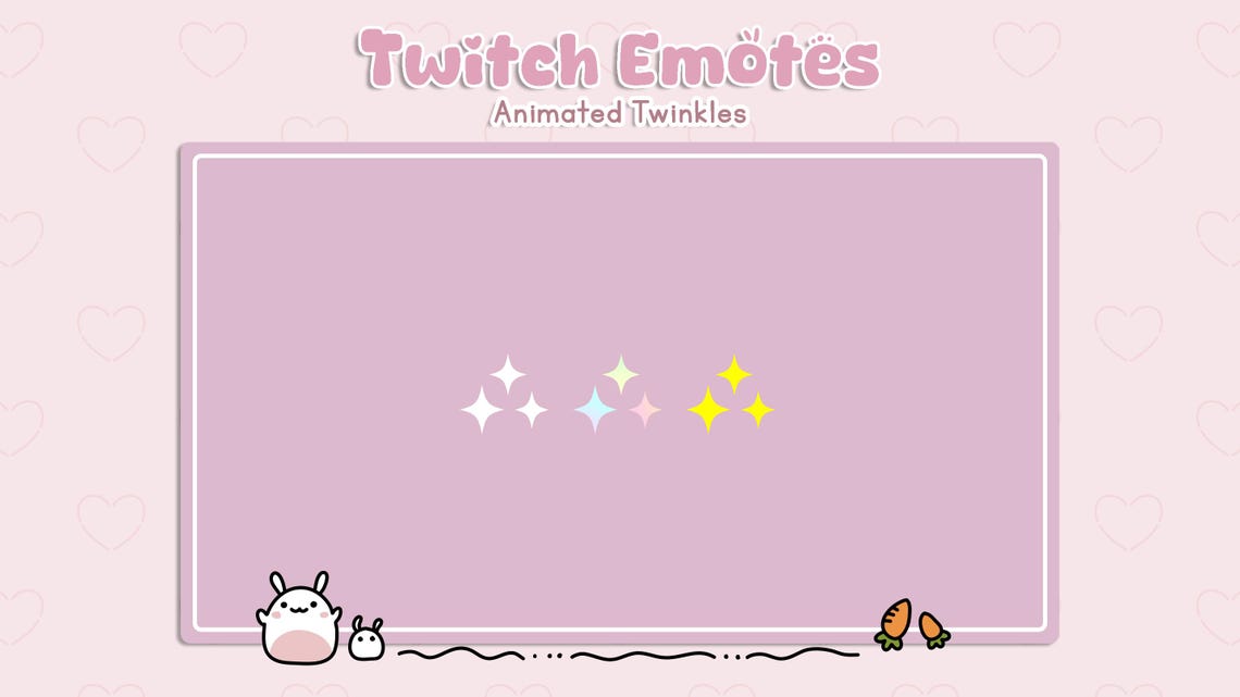 Animated Emotes Twinkle Sparkles 3 Pack Gifs - Twitch, Discord, Youtube ...