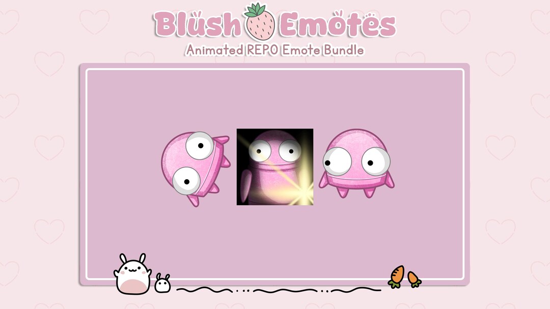 Animated Pink R.E.P.O Bundle Emotes - for Twitch, Discord, Youtube ...
