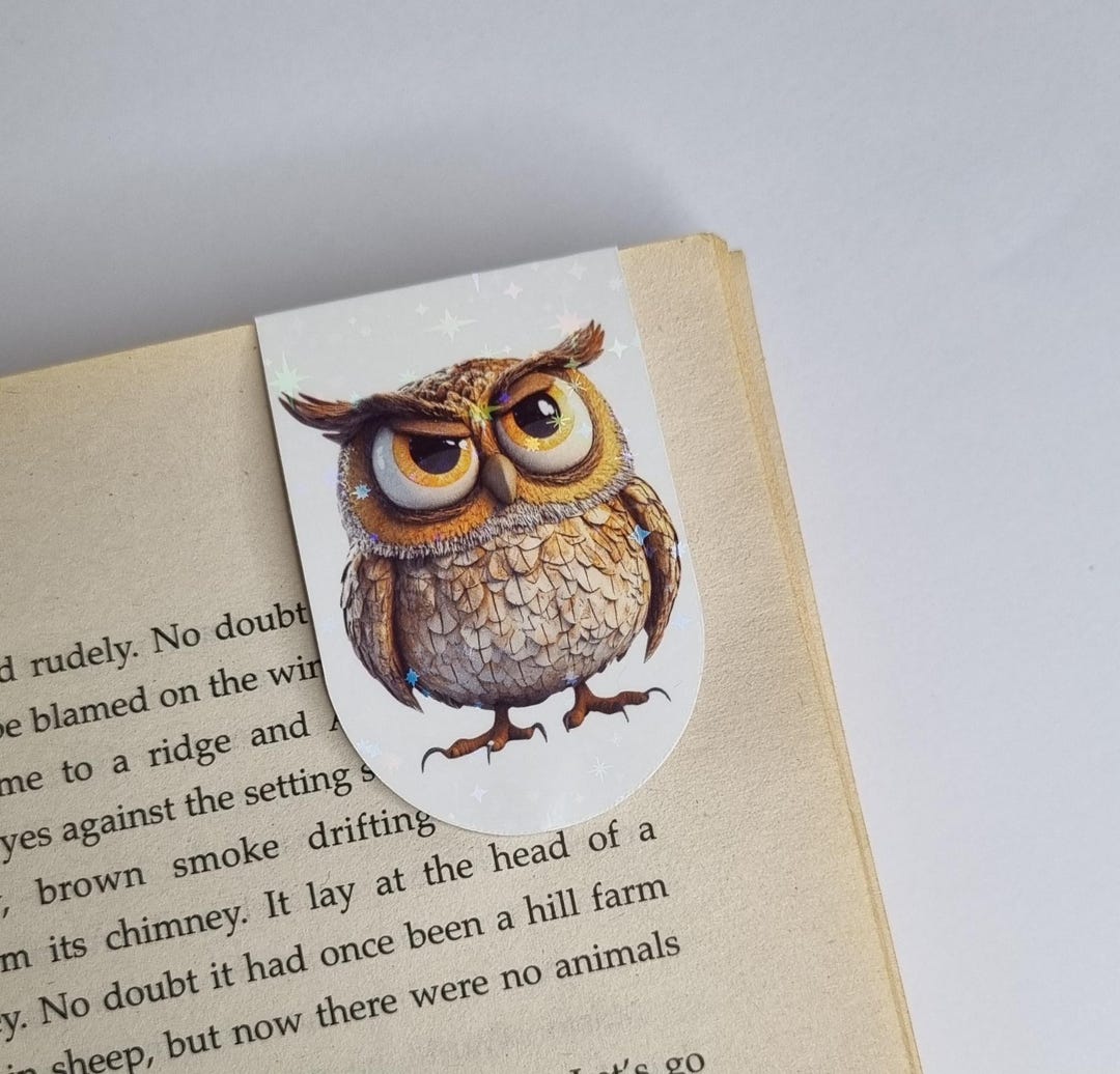 Owl Magnetic Bookmark | LAMINATED | Hand Made | Book Lover Gift | Page ...