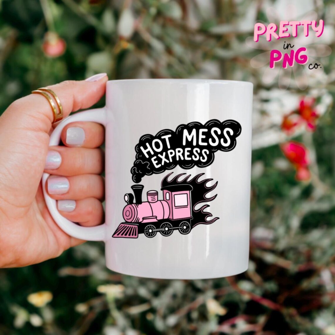 Hot Mess Express PNG | Funny Pink Train Digital Download | Chaos Humor ...